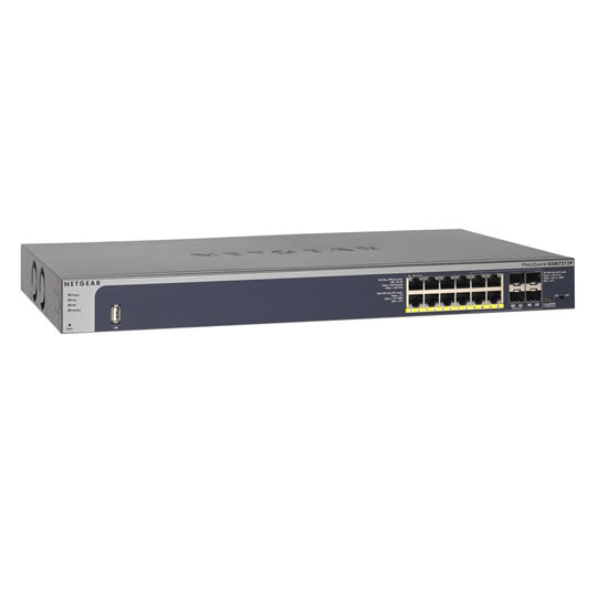 Netgear GSM7212P-100NES 12 Port Switch with Power Over Ethernet PoE ...