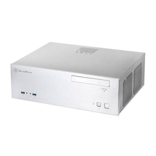 Silverstone Grandia Micro-ATX Case HTPC / SFF Silver LN45328 - SST ...