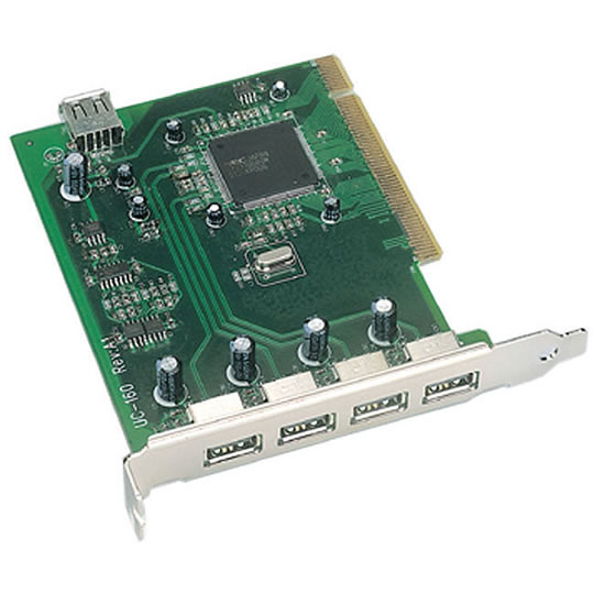 Scan 5 Port PCI USB2 Card NEC Chipset PC/MAC OSX Compatible Hi-End ...