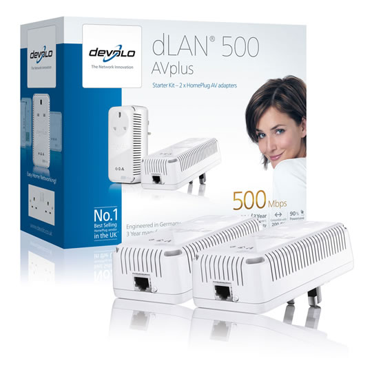 Devolo 1649 AVPlus Starter Kit Homeplug LN46160 | SCAN UK