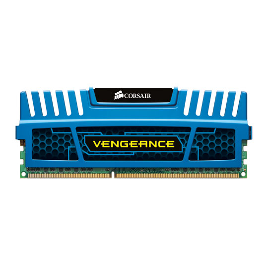Corsair Memory Vengeance Blue 8GB DDR3 1600 MHz CAS 10-10-10-27 Dual ...