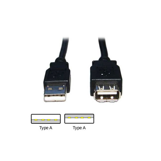 USB 2.0 Type A Extension Cable - 5m LN47726 - CDL-025 | SCAN UK