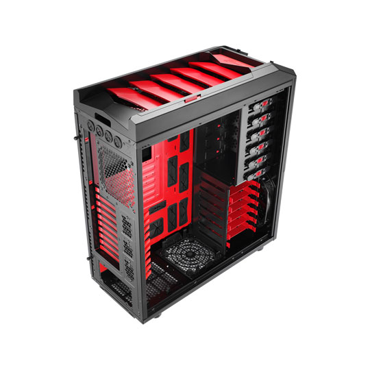 Aerocool X-Predator Devil Red USB 3.0 Full Tower Gaming Case w/o PSU ...
