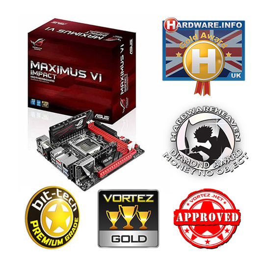 ASUS MAXIMUS VI IMPACT Intel Z87 Socket 1150 Motherboard LN51140 | SCAN UK