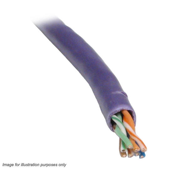 Scan CAT 6e 305M 23AWG Solid LSZH 4-Pair Boxed Cable - Purple LN51548 ...