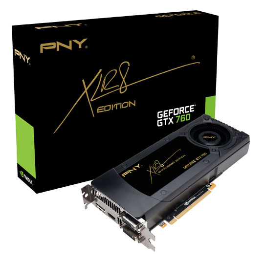 PNY GeForce GTX 760 XLR8 Graphics Card - 2GB LN51653 - GF760GTX2GEPB ...