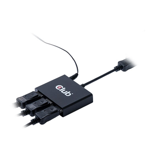 Club 3D CSV-5300A 3 Port DisplayPort MST Splitter/Hub Expand 1 output ...