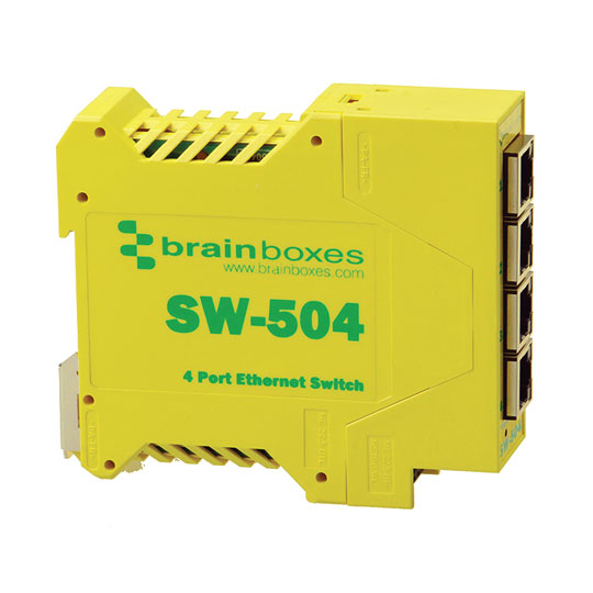 Brainboxes Industrial Ethernet to DIO & Ethernet Unmanaged 4 Port Switch *Promo Bundle LN53755 ...