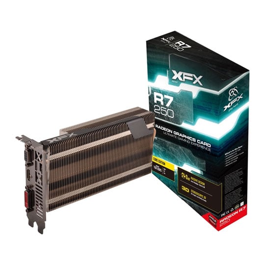 XFX R7 250 Passive Cooled 1GB AMD Radeon Graphics Card LN53817 - R7 ...