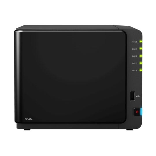 Synology DS414 4 Bay 2.5"/3.5" SATA HDD Gigabit LAN USB 3.0/2.0 DDR3 ...