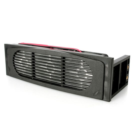 StarTech 5.25" Hard Drive Cooler 3 Quiet Fan's LN54640 - FANDRIVEBK ...