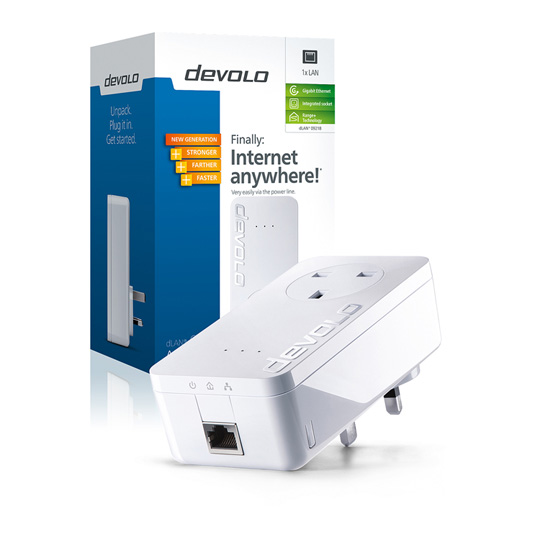 Devolo 9218 600Mbps Mains Passthrough Powerline LN55913 | SCAN UK