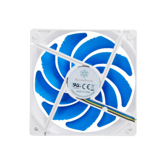Silverstone White FQ121 FQ Series 120mm Ultra Quiet Fan PWM LN56354 ...