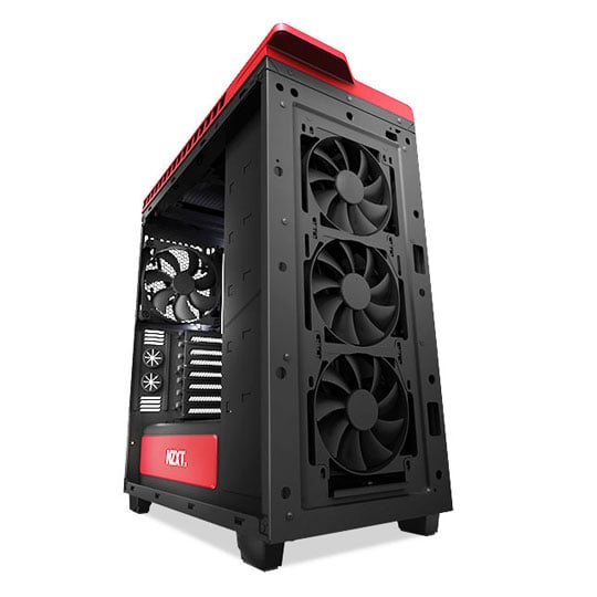 NZXT H440 Black/Red Mid Tower Case LN56503 - CA-H440W-M1 | SCAN UK