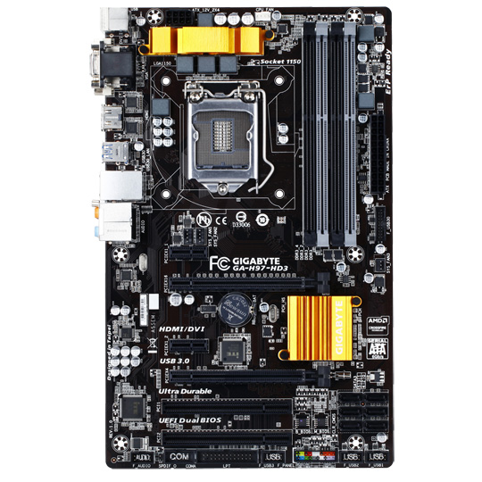 Gigabyte H97-HD3 Motherboard LN57133 - GA-H97-HD3 | SCAN UK