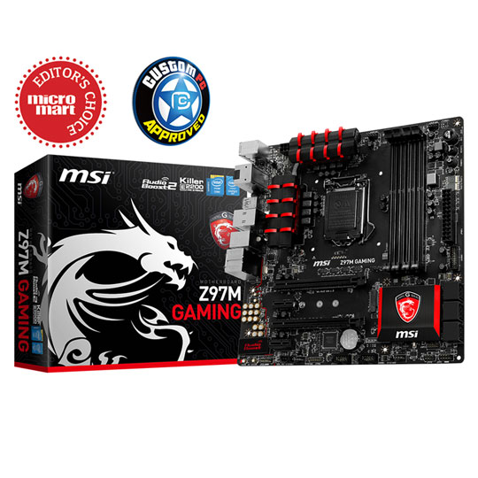 MSI Z97M GAMING Micro-ATX Motherboard LN57226 | SCAN UK