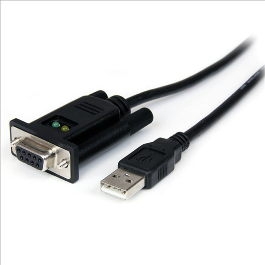 StarTech USB to Null Modem RS232 DB9 Serial DCE 1 Port Cable LN57317 ...