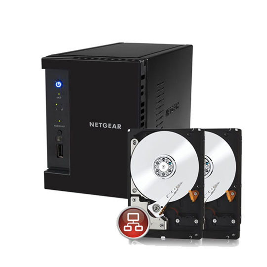 Netgear ReadyNAS 102 with 2x4TB WD Red WD40EFRX RED SATA 3 HDD LN58149 ...