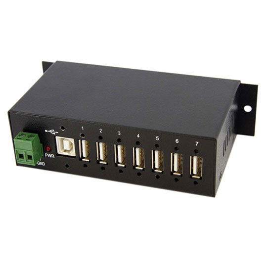 StarTech 7 Port Mountable Rugged Industrial USB 2.0 Hub LN58661 ...