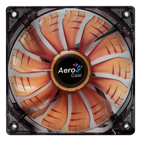 120mm Aerocool Air Force 13 Blade Orange LED Fan Air Circulator Fan ...
