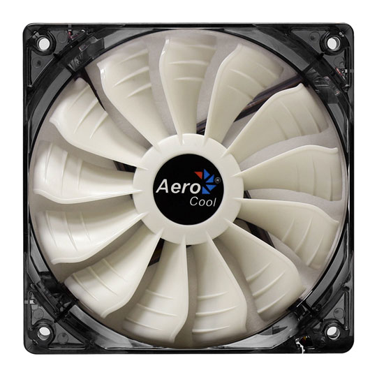 120mm Aerocool Air Force 13 Blade White LED Air Circulator Fan LN59797 ...