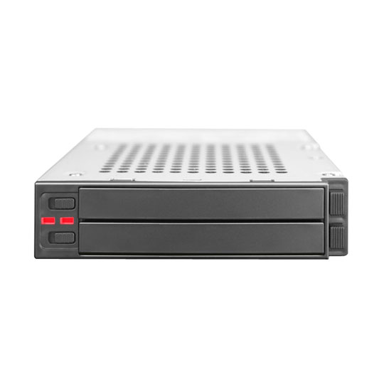 front bay 3.5" to 2x 2.5" inch SSD or HDD HOT SWAP Bay from Raidon ...