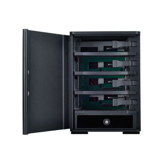Silverstone Mini 3.5” SATA/SAS 4 Bay DAS Storage Tower LN60540 - SST ...