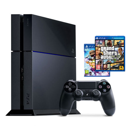PS4 500GB Console GTA 5 LBP3 Video Games LN61625 PS4 GTA LBP3 SCAN UK