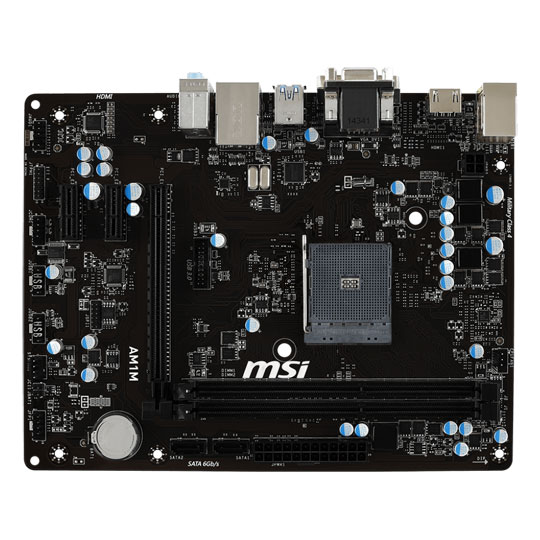 MSI AM1M Kabini Micro-ATX Motherboard LN61955 | SCAN UK