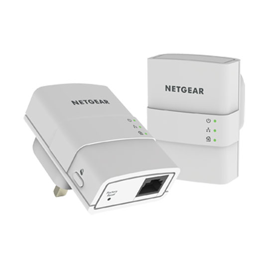 500 Mbps Netgear Powerline Dual Homeplug Adapter Starter Kit LN62541 ...