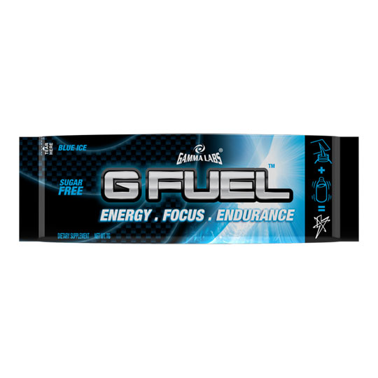 G Fuel Sugar Free Caffeinated Blue Ice Gaming Energy Drink Sachet ...