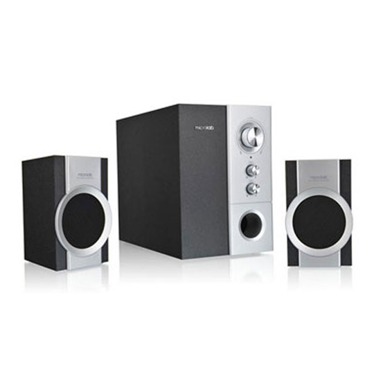 Microlab M590 Black & Silver 14W RMS 2.1 Multimedia Speaker System ...