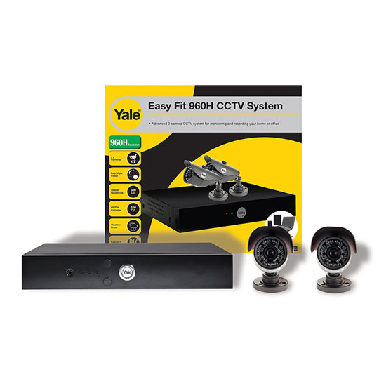 Yale EasyFit 2 Camera CCTV Kit LN63431 - SCH-802A | SCAN UK