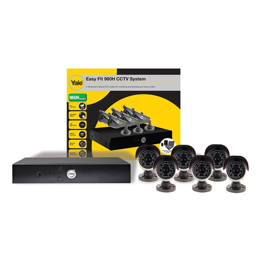 Yale EasyFit 6 Camera CCTV 1TB DVR Kit LN63434 - SCH-806A | SCAN UK