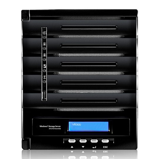 Thecus W5000 5 Bay Dual GbE 500GB Boot SSHD Windows NAS Server LN63713 ...