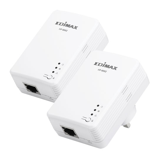 Edimax Mini Gigabit Powerline UK Plug Starter Kit LN64311 - HP-6002K ...