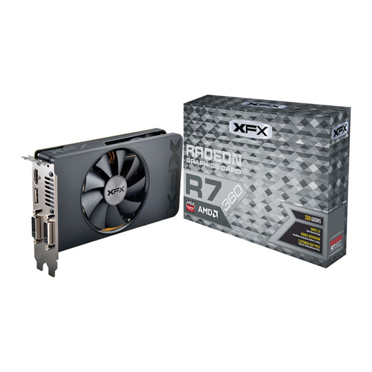 XFX Radeon R7 360 Compact AMD Graphics Card 2GB LN65160 - R7-360P-2SF5 ...