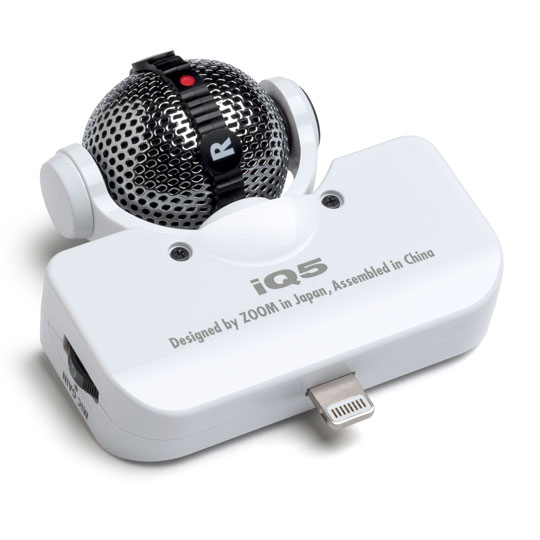 Zoom IQ5 White iPhone/iPad/iPod Recorder LN65789 - ZRCIQ5W | SCAN UK