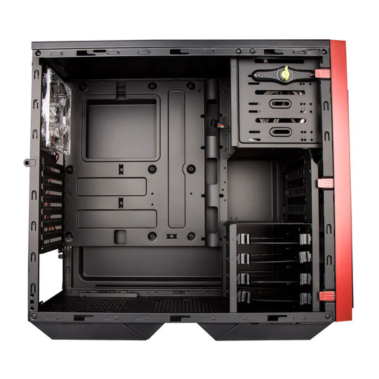 In Win 503 Mid Tower Case - Black/Red Window Edition LN65870 - 1ABWAK ...