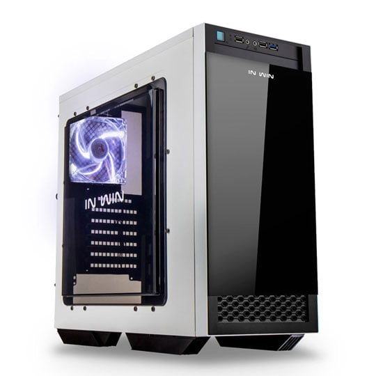 In Win 503 Mid Tower Chassis - Black/White Window Edition LN65871 ...