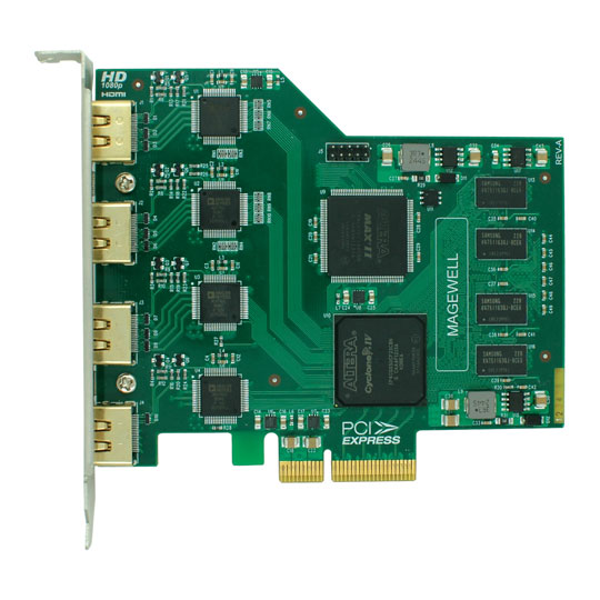 Magewell Quad 3D HDMI HD Video Capture Card XI400DE-HDMI LN66053 | SCAN UK Magewell Quad 3D HDMI HD Video Capture Card XI400DE-HDMI LN66053 | SCAN UK