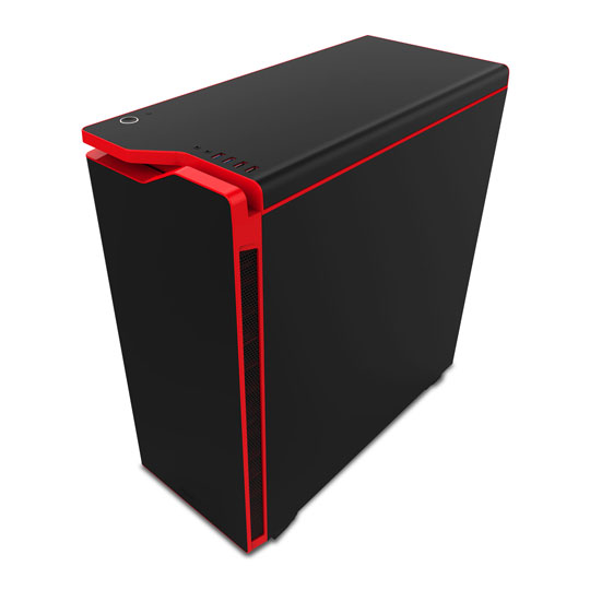 NZXT H440 New Edition Matte Black/Red Gaming Case with Window LN66349 ...