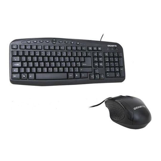 Gigabyte 2AP Multimedia Keyboard and 3 Button Scroll Mouse LN66536 ...