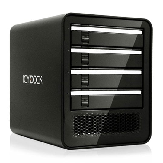 Quad Bay USB 3.0 Enclosure with eSata from Icy Dock MB561U3S-4SB ...