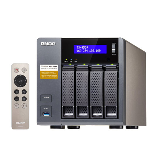 Qnap 4 Bay Desktop NAS with Quad Core CPU + 4x Gigabit LAN LN69051 - TS ...
