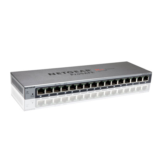 NETGEAR GS116Ev2 ProSAFE 16-Port Web Managed Plus Gigabit Ethernet ...
