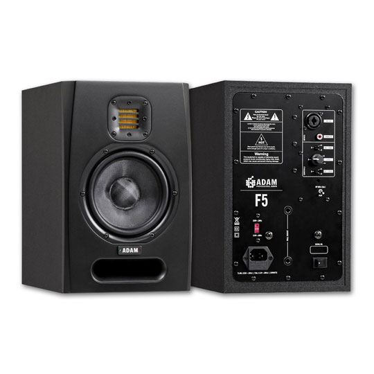 ADAM F5 5" Nearfield Monitor Speakers + AH Adjustable Stands + Leads ...