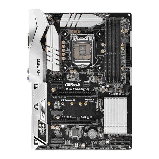 ASRock Intel H170 Pro4 Hyper Skylake ATX Motherboard LN71775 - H170 ...