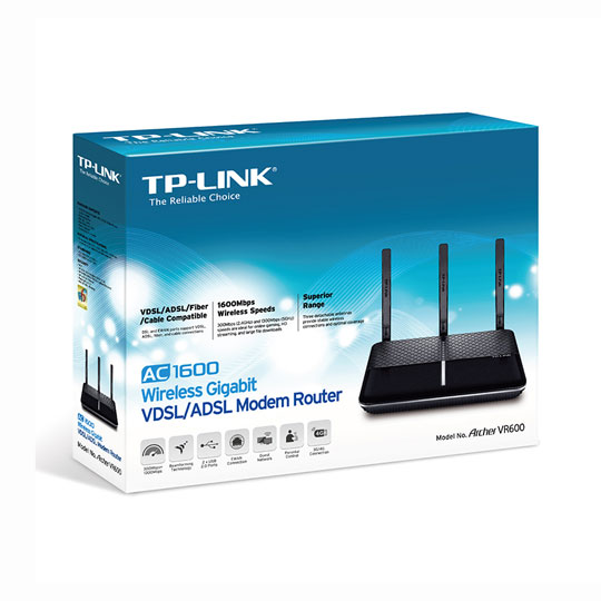 Archer VR600 11ac VDSL 4G/3G USB Dongle port Cable Modem Router from TP ...