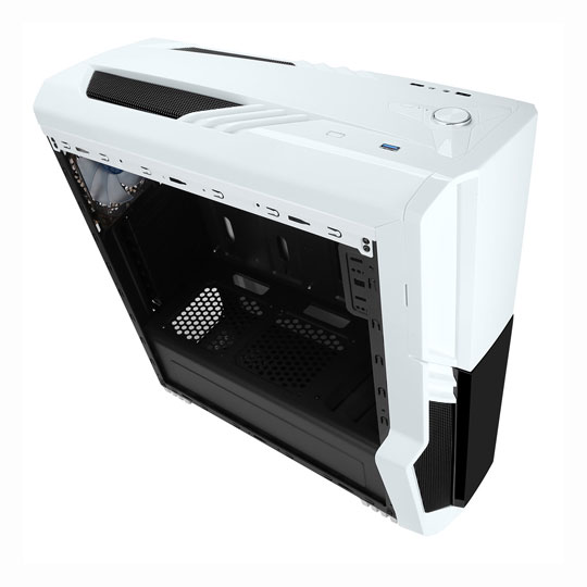 CIT G Force White/Blue PC Gaming Case with Window LN72203 - CIT-GFORCE ...